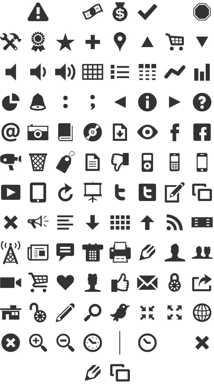 Modern Pictograms Font Free by John Caserta » Font Squirrel