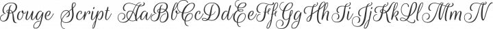 Rouge Script Font Free by TypeSenses | Font Squirrel