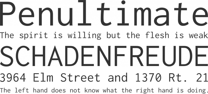 Inconsolata Font Free by Raph Levien | Font Squirrel