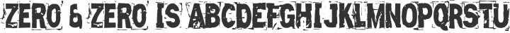 Zero & Zero Is Font Free by Vic Fieger | Font Squirrel