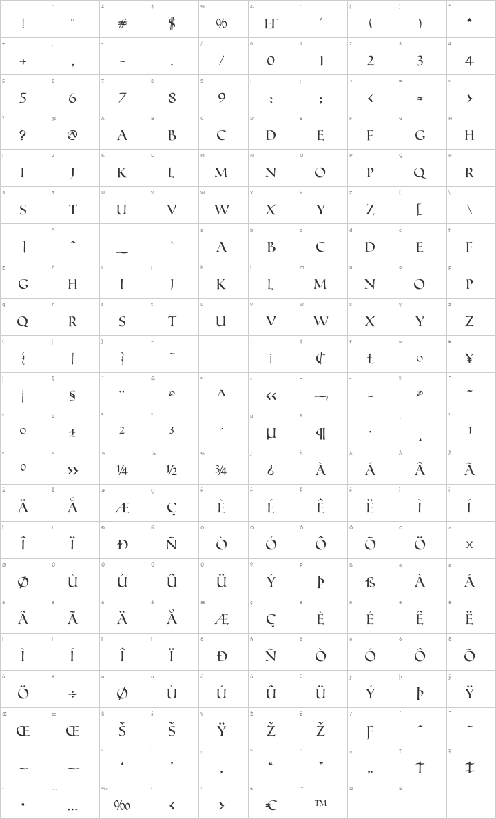 Roman Caps Font Free by Steve Deffeyes » Font Squirrel