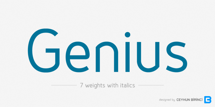 Genius Font Free by Ceyhun Birinci » Font Squirrel